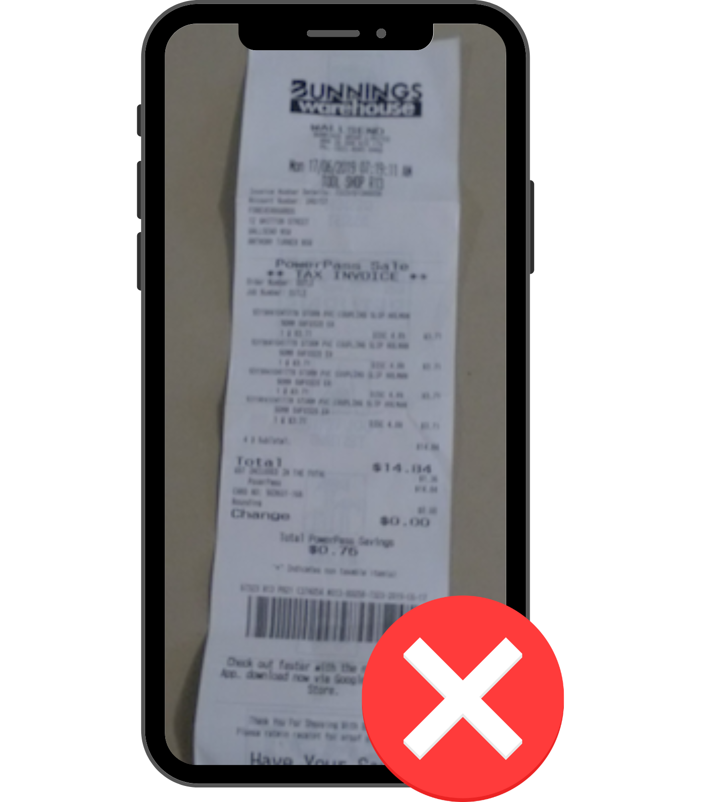 I don't think my receipt is blurry or unreadable, why is it rejected ...