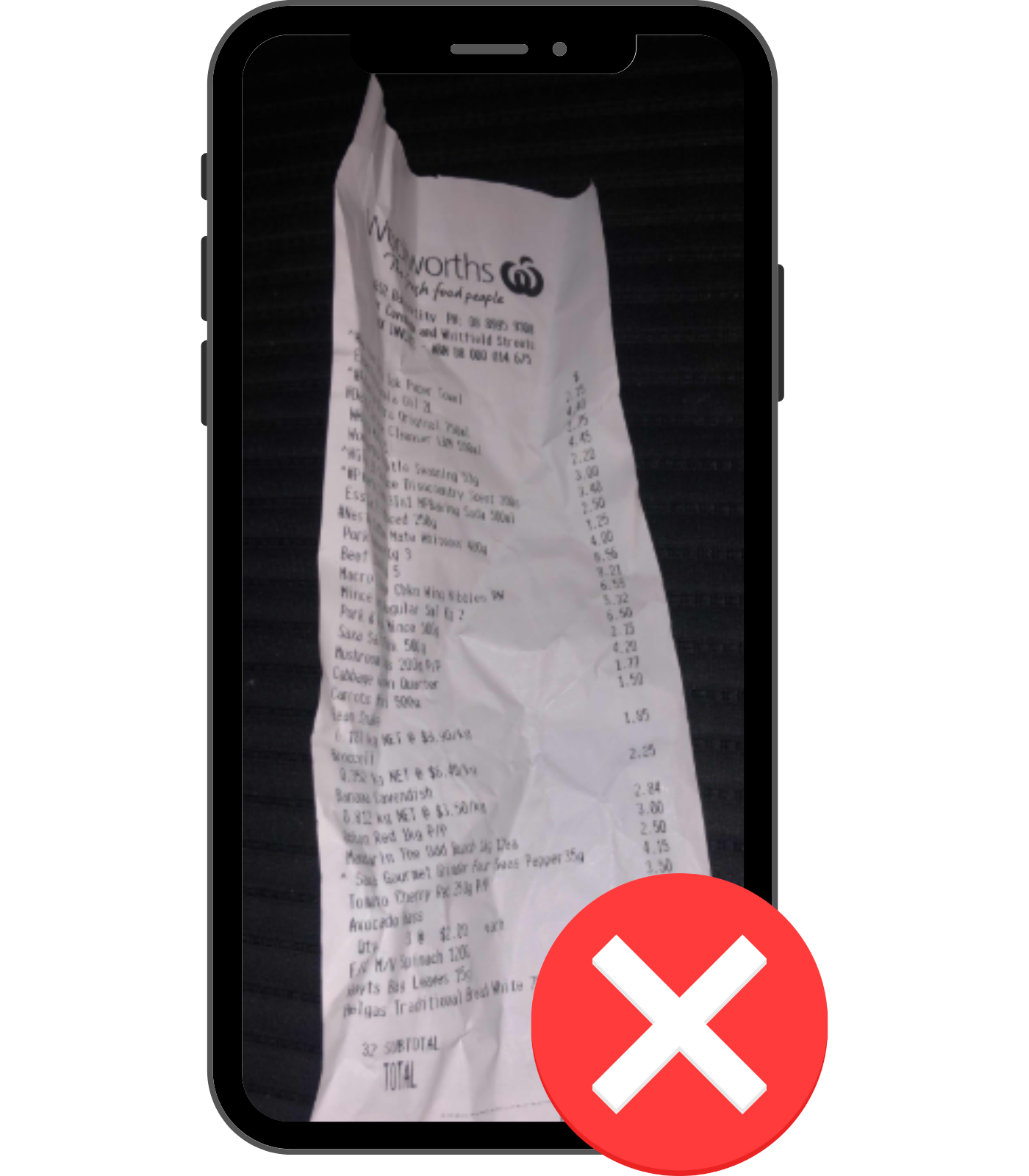 I don't think my receipt is blurry or unreadable, why is it rejected ...