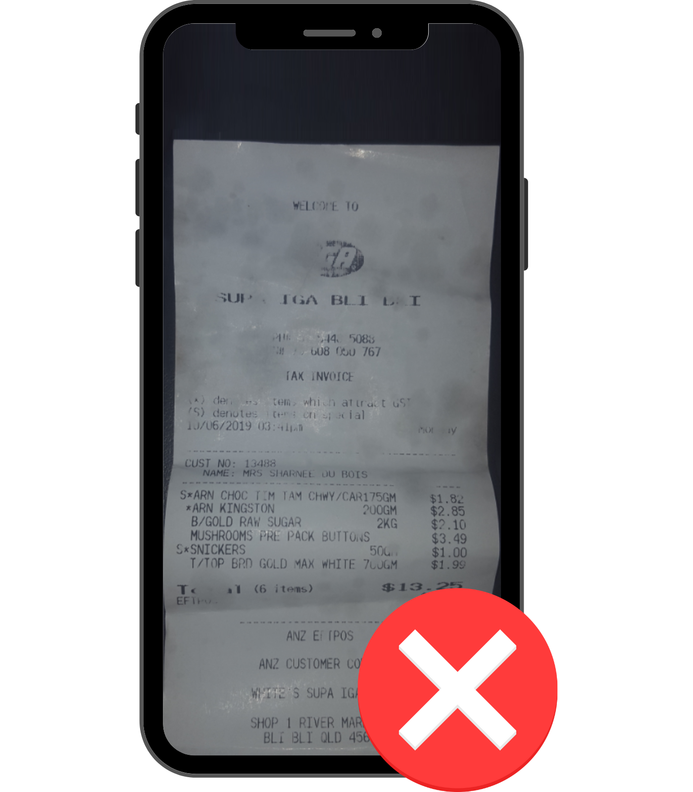 I don't think my receipt is blurry or unreadable, why is it rejected ...