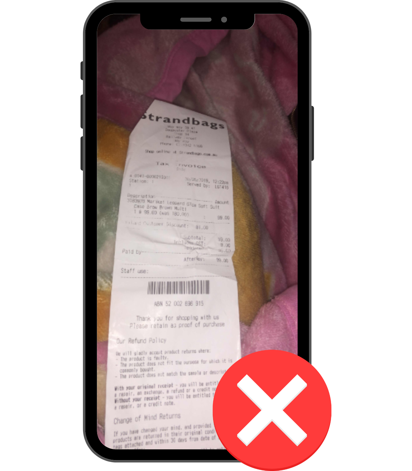 I don't think my receipt is blurry or unreadable, why is it rejected ...