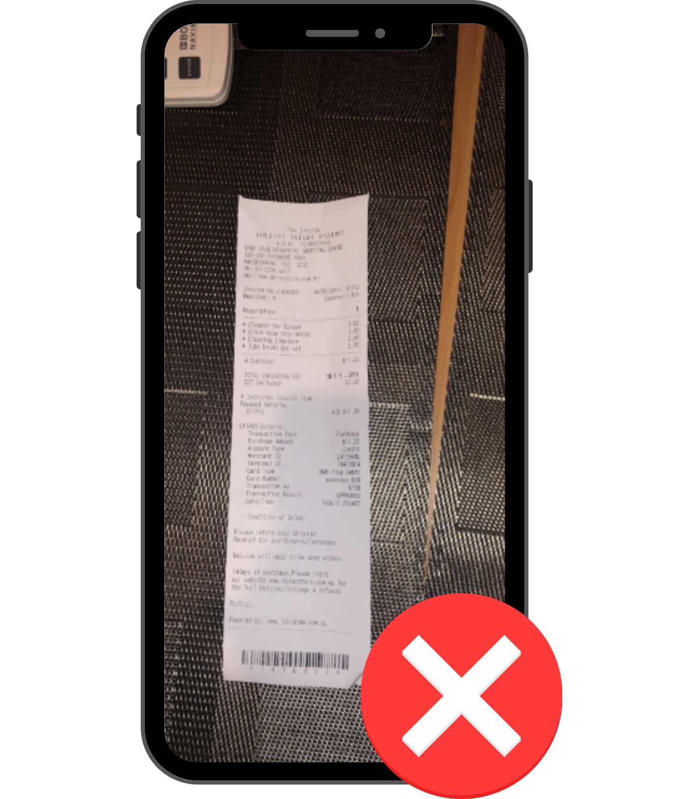 I don't think my receipt is blurry or unreadable, why is it rejected ...
