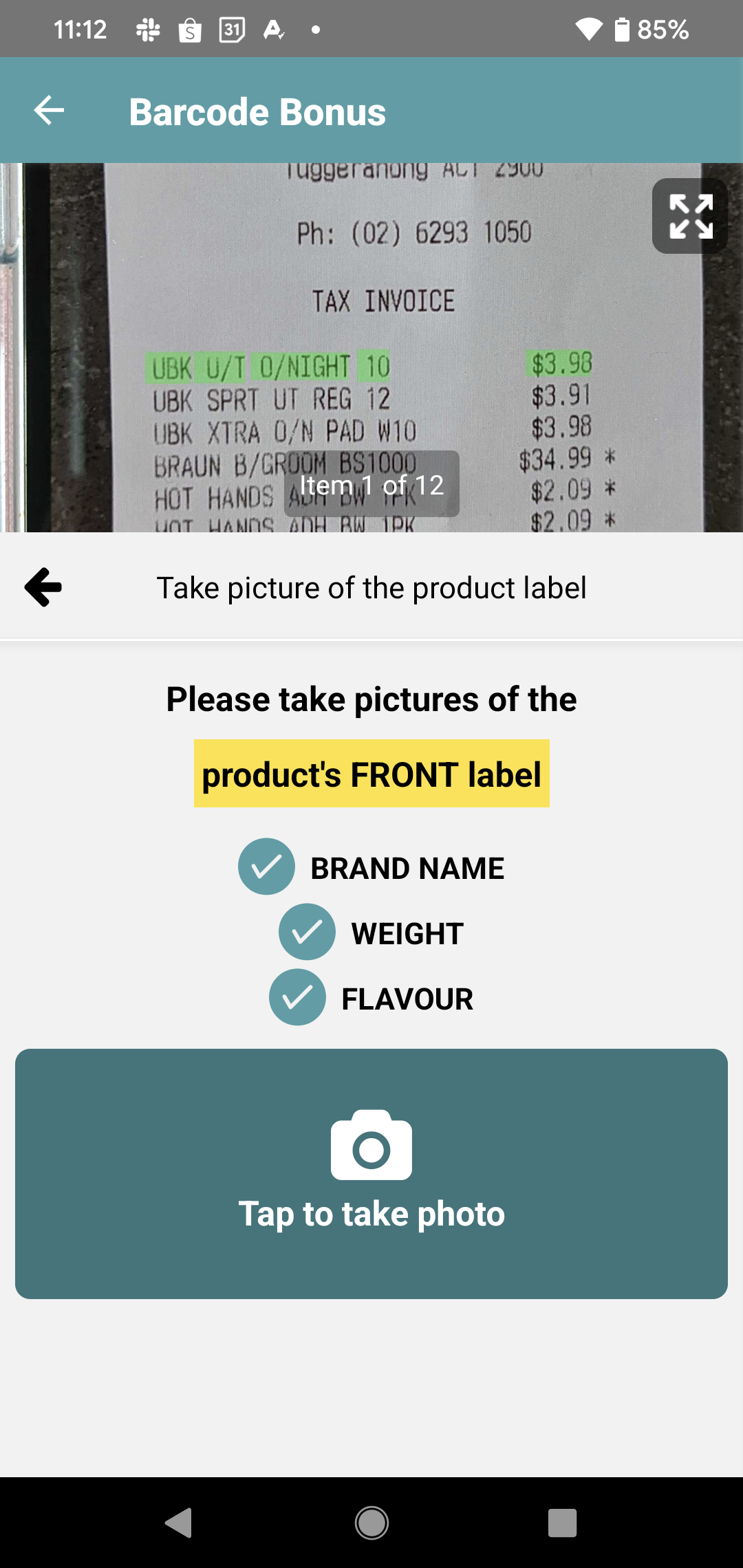 Scan barcodes to earn bonus points – 🇦🇺 ReceiptJar Australia